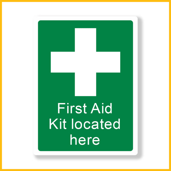 First Aid Located Here Vinyl Sticker [20x15cm] – Stcky
